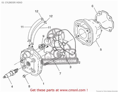 Yamaha Ns50 2016 1ph7 Europe Aerox 1r1ph 300e2 01 Cylinder Head Buy