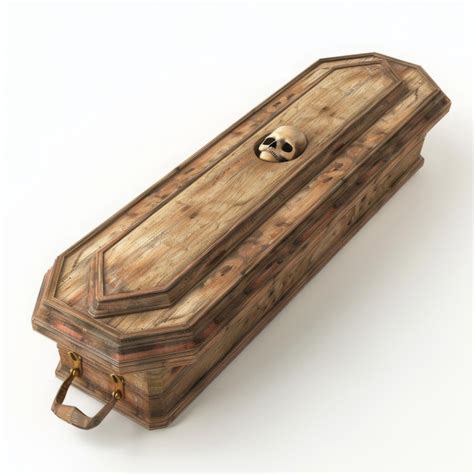 Premium Photo Coffin On A White Background Isolated