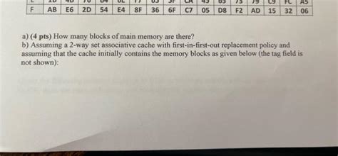 solved q2 24 pts total given a byte addressable memory