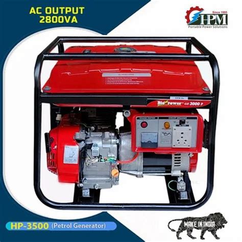 3 Kva Portable Generator Manual Start Model Hp 3500 For Residential