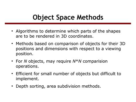 Visible Surface Detection In Computer Graphic Ppt