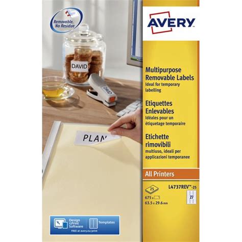 Etiket Avery L4737REV 25 63 5x29 6mm Afn Kopen Bij Klavertje Vier