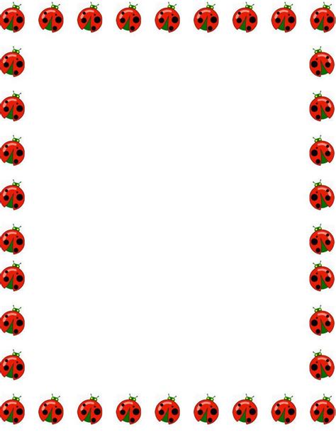 Ladybug Border Artofit