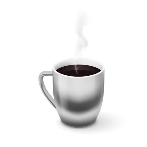 Tasse Avec Du Café Chaud Vecteur Premium