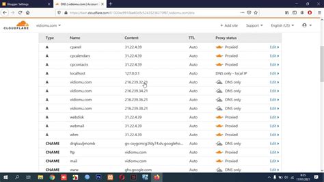 Setting Custom Domain Blogger Com With Cloudflare Youtube