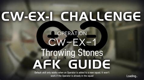 CW EX CM Challenge Mode AFK Easy Guide Lone Trail Arknights YouTube