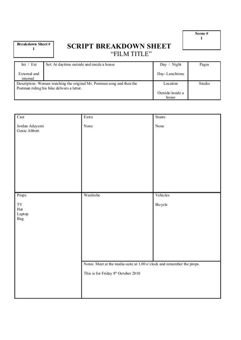 Scriptbreakdownsheet