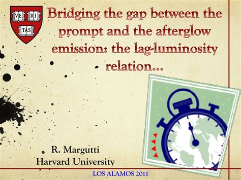 Ppt Bridging The Gap Between The Prompt And The Afterglow Emission