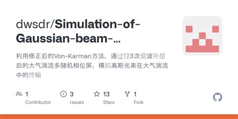 Issues · Dwsdrsimulation Of Gaussian Beam Propagation In Atmospheric
