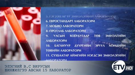 ЭМДЕГ элэгний вирусын шинжилгээ авсан 15 лаборатортой гэрээгээ цуцалжээ