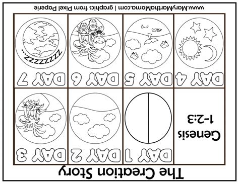 Free 7 Days Of Creation Coloring Page Artofit