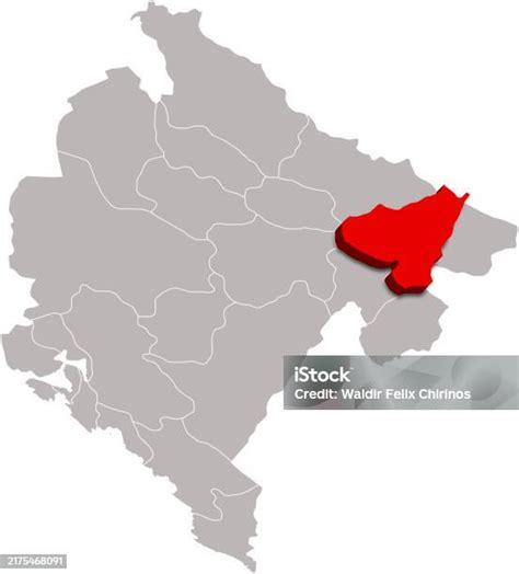 몬테네그로 베란 지역지도 몬테네그로 행정 구역 3d 아이소 메트릭 맵 관리자에 대한 스톡 사진 및 기타 이미지 관리자 교육 국가 지도 Istock