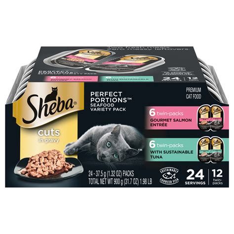 Save On Sheba Perfect Portions Wet Cat Food Cuts In Gravy Seafood