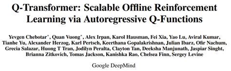 Transformer 强化学习｜谷歌deepmind让大模型成为机器人感知世界的大脑 智源社区