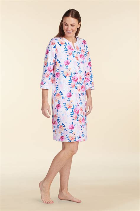 Interlock Knit Short Robe Miss Elaine Store