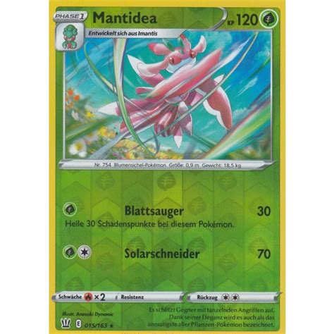 Mantidea 015 163 Reverse Holo Kampfstile Pokemon Karte Kaufen