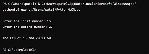 Python Program To Find The Lcm Of Two Numbers Coding Connect