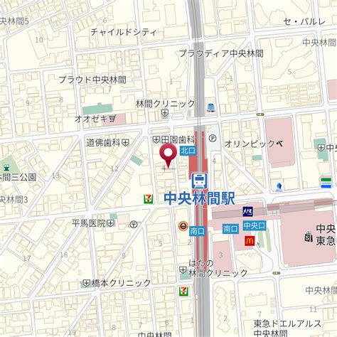 神奈川県大和市中央林間3－4－15 の地図 Mapfan