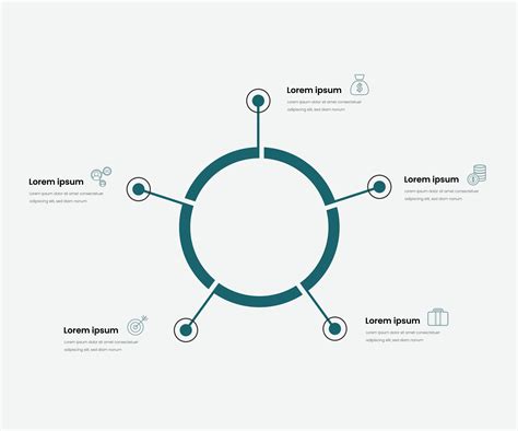 Thin Line Flat Circle For Infographic Template For Cycle Diagram Graph Presentation And Round
