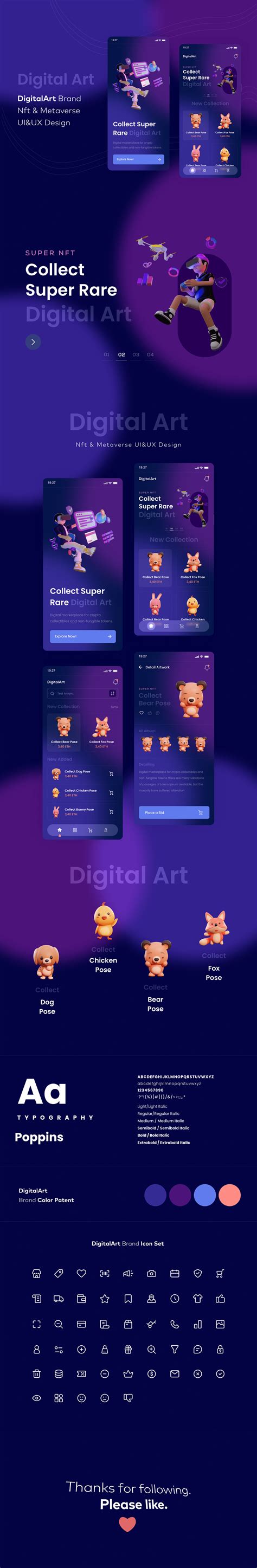 Digitalart Nft And Metaverse Ui And Ux Mobile App Behance