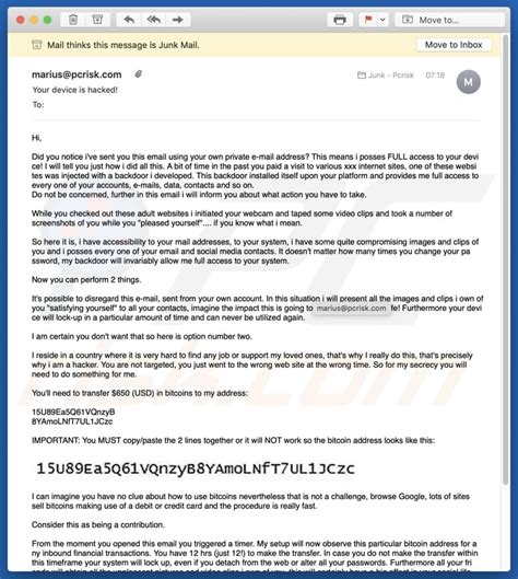 I Sent You An Email From Your Account Email Scam Removal And Recovery Steps Updated