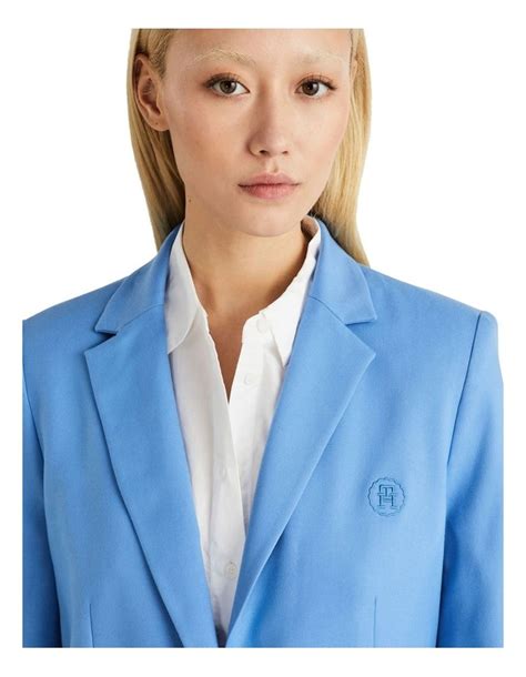 Tommy Hilfiger Core Regular Single Breasted Blazer In Blue Myer