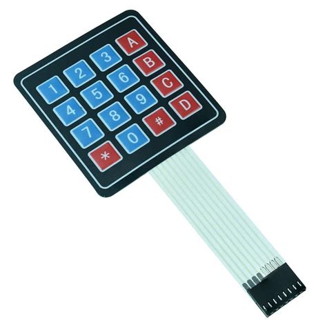 16 key 4x4 matrix membrane keypad switch raspberry pi arduino eur 4 08