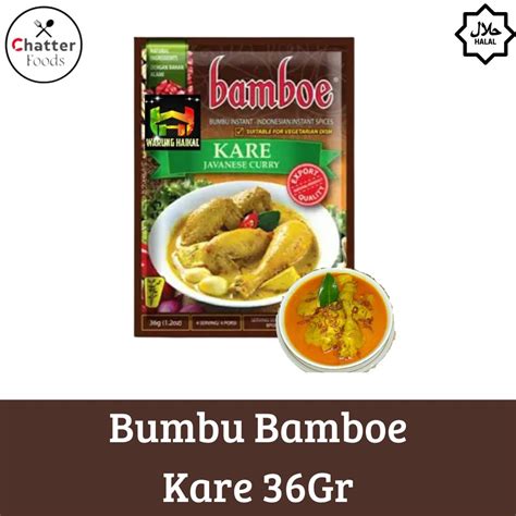 Jual Bamboe Bumbu Kare 36gr Bumbu Kari Ayam Javanese Curry Halal
