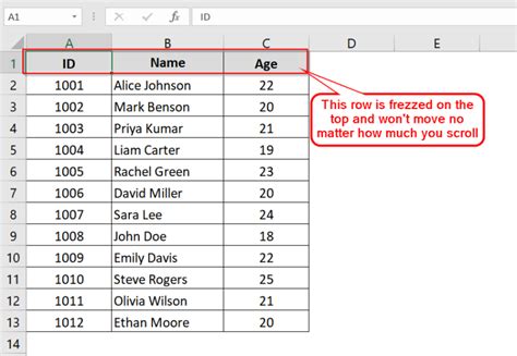 How To Make First Row As Header In Excel 3 Easy Methods Excel Insider