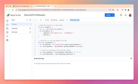 Connect Gemini Pro Api To Google Sheets