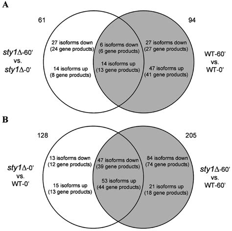 Schematic Representation Of Regulated Isoform Expression A Venn