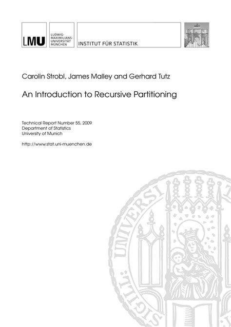 Pdf An Introduction To Recursive Partitioning