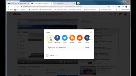 Embedding A Youtube Video On A Blackboard Page Youtube