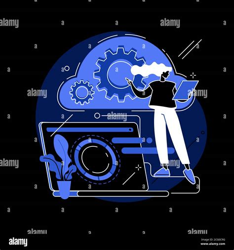 Cloud Engineering Abstract Concept Vector Illustration Stock Vector