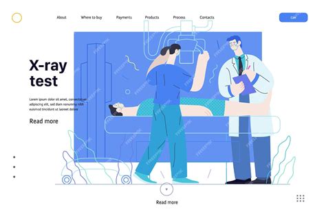 Premium Vector Medical Tests Template Xray Test
