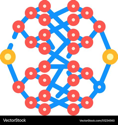 Algorithm Quantum Technology Color Icon Royalty Free Vector
