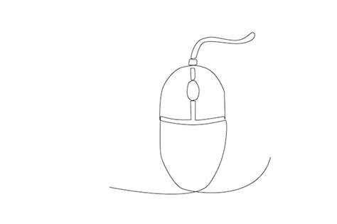 Premium Vector Computer Mouse For Technology School Subject Line Art