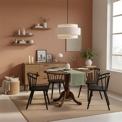 Scandinavian Dining Room Design With Earth Tones Home Interior Design
