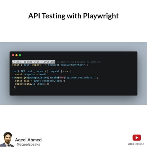 Aqeel Ahmed On Linkedin Apitesting Playwright Automation Backendtesting Qa Aqeelspeaks