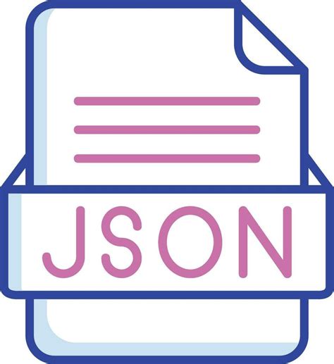 Json File Format Vector Icon 29697556 Vector Art At Vecteezy
