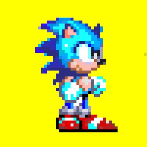 Pixilart Sonic Sprite Maniafied By Matthew