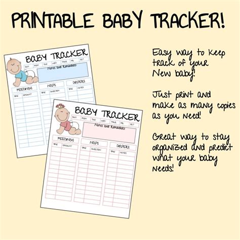Baby Daily Log Printable Etsy