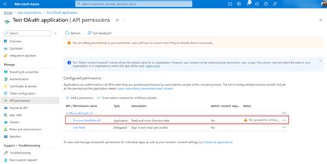 how to check for oauth apps with specific graph permissions assigned
