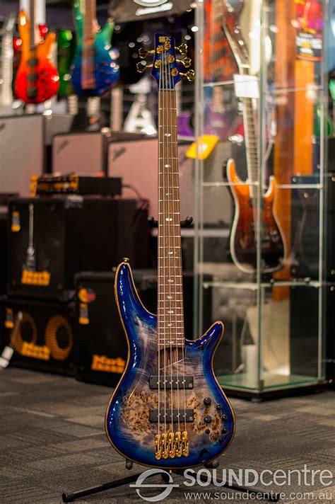 Ibanez Premium Sr2605 5 String Cerulean Blue Burst At The Sound Centre