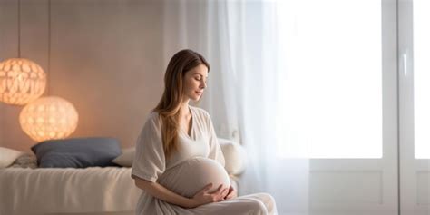 Premium Ai Image Pregnant Lady Seated Nurturing The Life Within Her