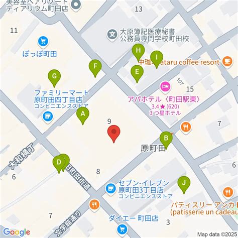 町田市民フォーラム 周辺の駐車場・コインパーキング一覧マップ