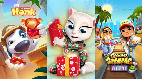 My Talking Hank Vs My Talking Angela Subway Surfers World Tour 2017
