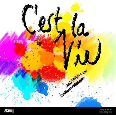 Cest La Vie Stock Vector Images Alamy