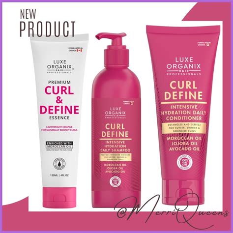 ๑ Luxe Organix Curl Define Essence Shampoo Conditioner Shopee Philippines