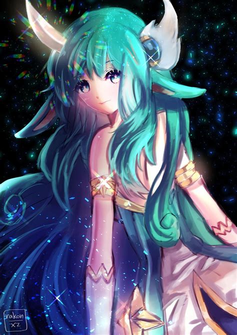 Fa Lol Star Guardian Soraka By Rakonxz Anime Fantasy Fantasy Girl